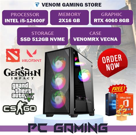 Jual PC Gaming Intel I F RTX GB GB DDR GB NVME Kab Tangerang