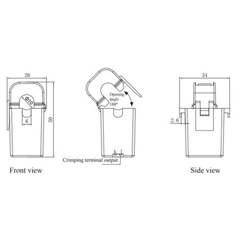 ao sct010t d 5a 10a 20a 25a 50a dc output split core current