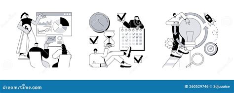 Project Management Abstract Concept Vector Illustrations Stock Vector