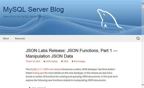 Mysql Json Functions