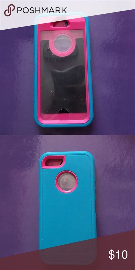 Stylish And Protective Iphone 5 Case Pink And Blue