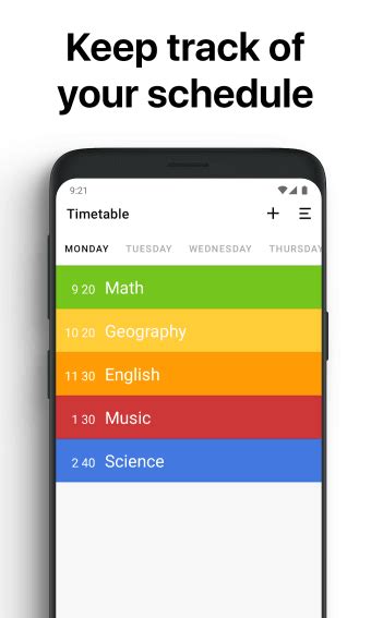 Class Timetable Schedule App For Android Download