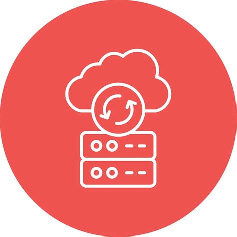 premium vector cloud sync icon