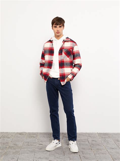 BEJ Regular Fit Uzun Kollu Ekose Erkek Oduncu Gömlek Ceket W26279Z8