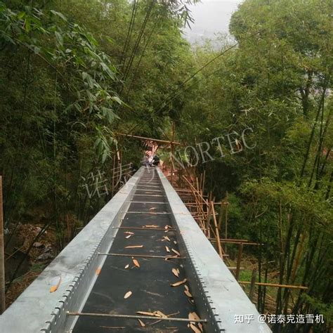 七彩云梯解决山下人员滞留 淮安魔毯输送带智能又方便 知乎