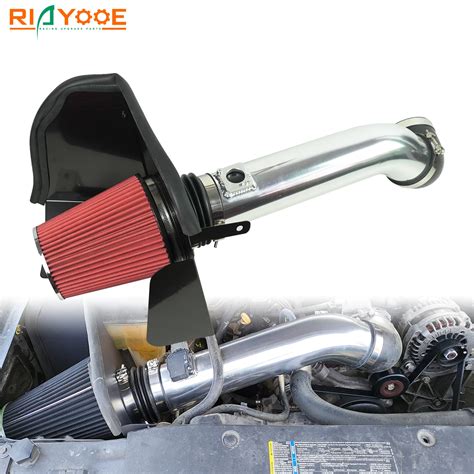 Car 4inch Cold Air Intake Kit With Heat Shield For 09 14 Chevrolet