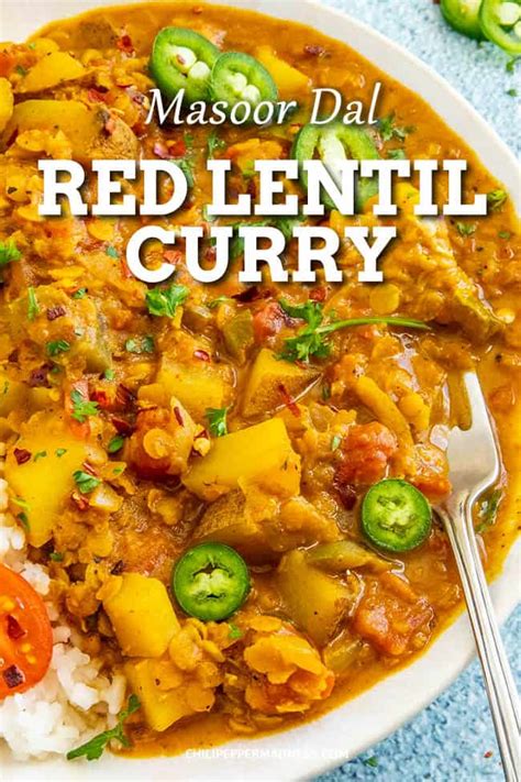 Masoor Dal Red Lentil Curry Chili Pepper Madness