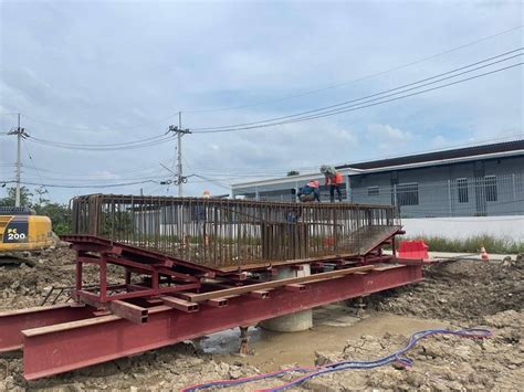 สะพานข้ามแม่น้ำนครชัยศรีลงเข็มสร้างตอม่อ ก่อสร้างคืบหน้าแล้ว 29