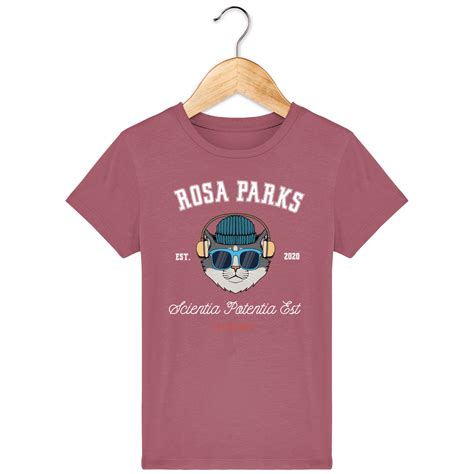Tee Shirt Enfant Bio CHAT ROSA PARKS So Emblematic
