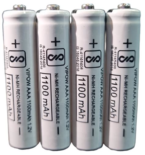 Vipow Aaa Rechargeable Batteries V Ni Mh Mah Pack Of Amazon In Electronics