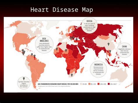 Pptx Heart Disease Map Coronary Heart Disease Causes Your Risk Of