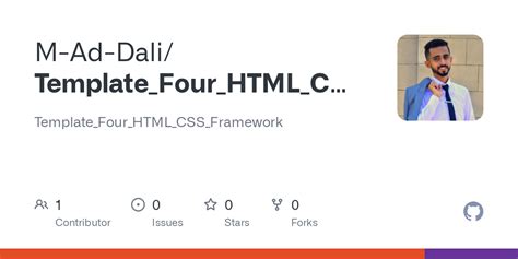 Github M Ad Dalitemplatefourhtmlcssframework Templatefourhtml