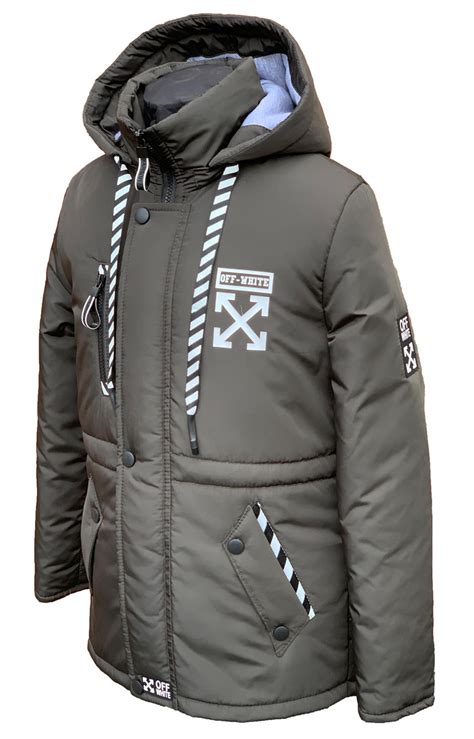 Куртка демисезонная OffWhite для мальчика подростка 36-46 рр: продажа ...