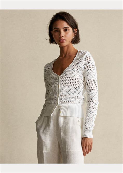 Cotton Pointelle Cardigan Pointelle Cardigan Cardigan Clothes For Women