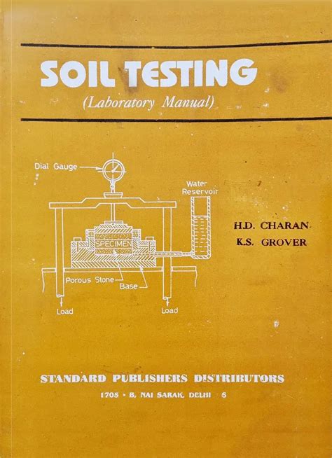 Buy Soil Testing Laboratory Manual Charan Book