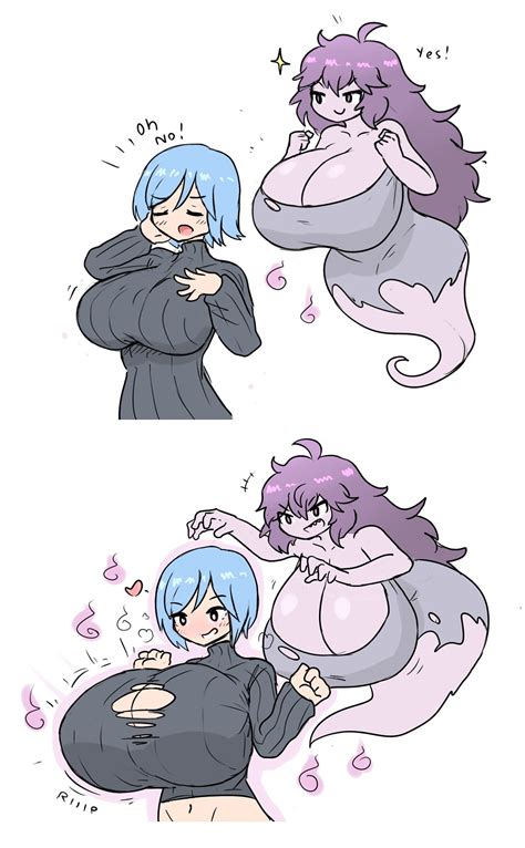 Rule 34 Angry Expression Big Breasts Black Eyes Blue Hair Breast
