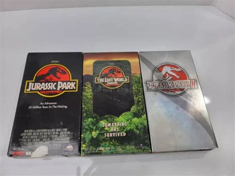 Vintage Jurassic Park Vhs Collection 3 Vhs Tape Lot £1535 Picclick Uk