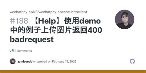 【help】使用demo中的例子上传图片返回400 Badrequest · Issue 188 · Wechatpay Apiv3