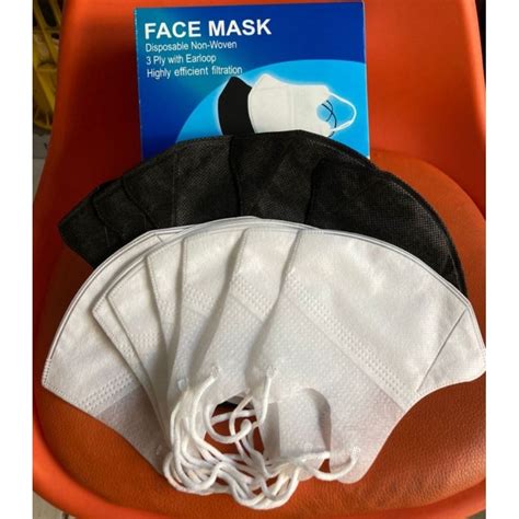 Jual Masker Duckbill Hitam Facemask Isi 50 Pcs Nobox Shopee Indonesia