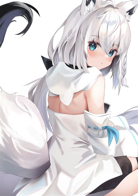 Shirakami Fubuki And Shirakami Fubuki Hololive Drawn By Uechin Ewokaku Danbooru