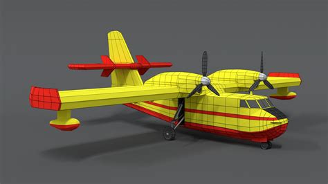 3d Canadair Cl 215 Model Turbosquid 1572307