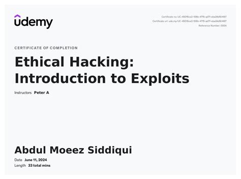 Completed Ethical Hacking Course Abdul Moeez Siddiqui Posted On The Topic Linkedin