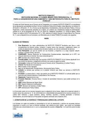 Completable En línea INSTITUTO DEL FONDO NACIONAL PARA EL CONSUMO DE Fax Email Imprimir