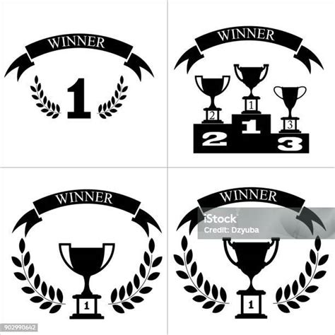 컵 실루엣으로 받침대 경쟁에 대한 스톡 벡터 아트 및 기타 이미지 경쟁 금 금속 금색 Istock