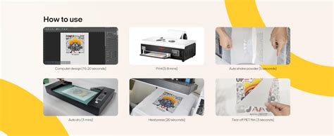 Procolored F8 Dtf Printer A4 L800 Transfer Printing Machine