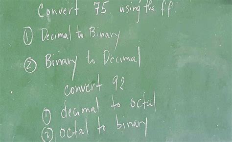 Convert 75 Using The Ff 1 Decimal To Binary 2 StudyX