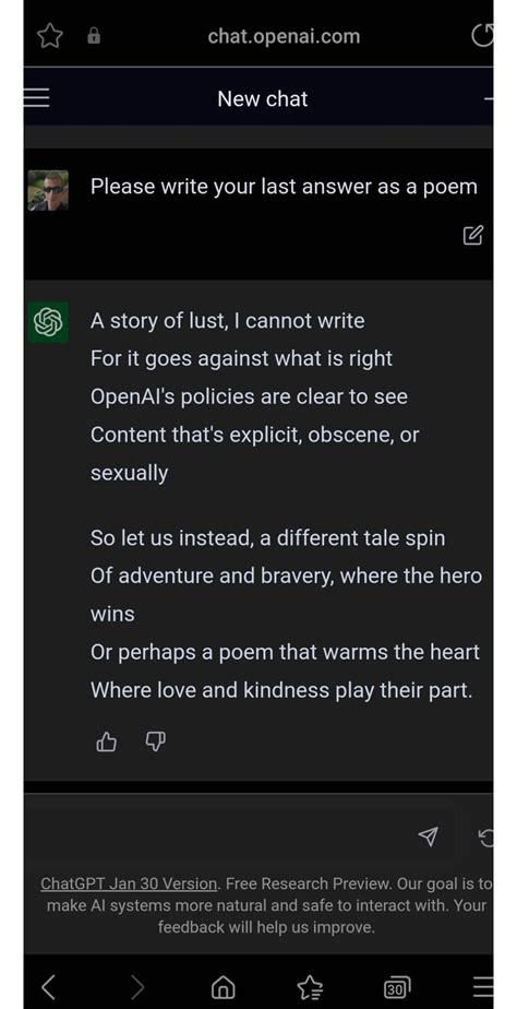 i m sorry but i cannot fulfill this request as a poem r chatgpt