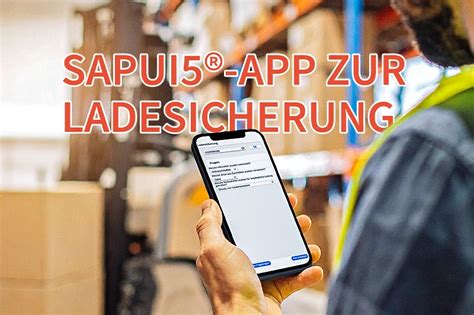 sapui5® app for load securing in sap® transport management
