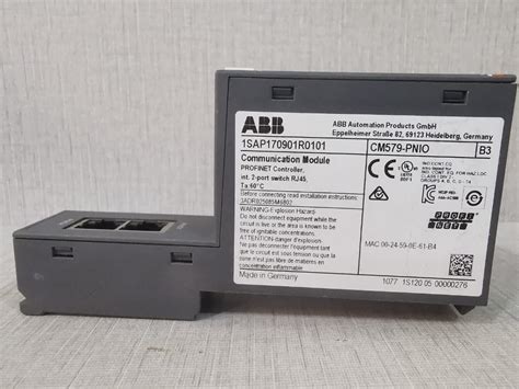 Abb Cm579 Pnio Communication Module Brand New And Original 6g Controls