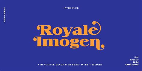 Elegant And Timeless Serif Font Royale Imogen