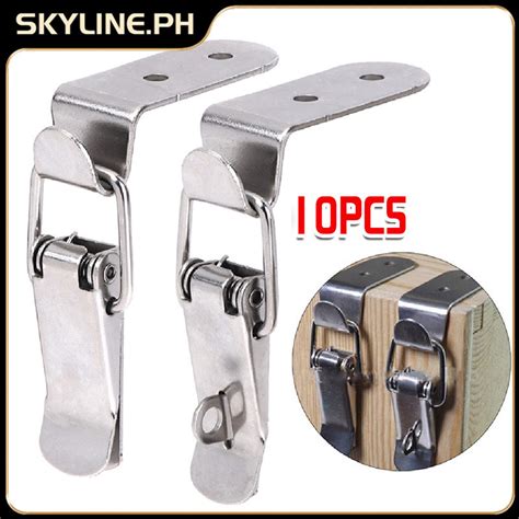 10pcs 90 Degrees Spring Loaded Toggle Lock Duck Mouth Buckle Hook Lock Toggle Latch Clamp