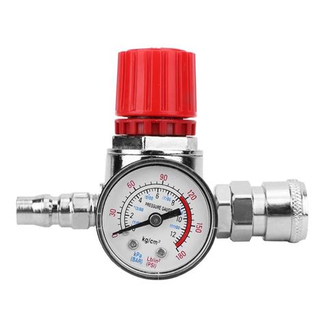 Buy Solenoid Valve Controller Pressure Regulator Switch Control Valve Gauge With Male Female