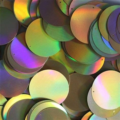 30mm Round Sequin Paillette ~ Gold Metallic Lazersheen Iridescent ~ Made In Usa Ebay
