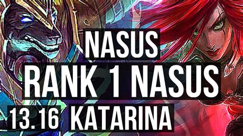 Nasus Vs Kata Mid Rank 1 Nasus 20m Mastery 710 500 Games
