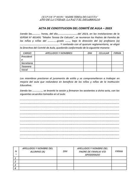 Actas De Comite Pdf