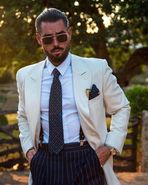 Classy Beige Blazer And Grey Striped Pants Hockerty