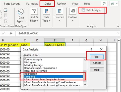 Cara Sampling Data Acak Di Excel Rand Vs Toolpak Tanpa Duplikat