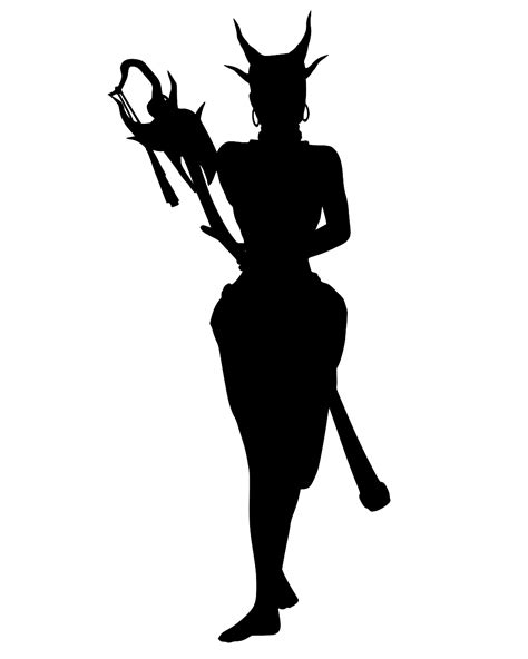 SVG Oscuro Magia Personaje Mujer Imagen E Icono Gratis De SVG SVG Silh