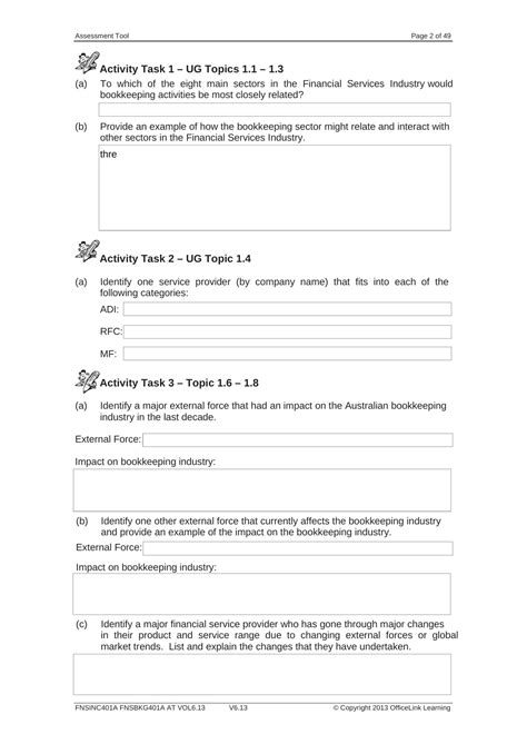 Fnsinc401afnsbkg401a Professional Finance Practice Guide