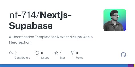 github nf 714 nextjs supabase authentication template for next and