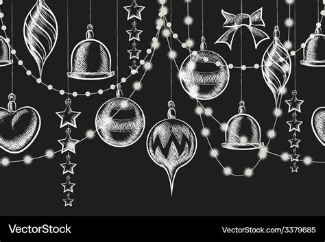 Christmas Chalkboard Ornament Royalty Free Vector Image