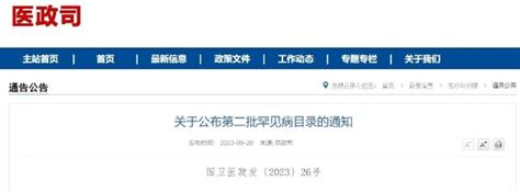 淄博市卫生健康委员会 卫生健康新闻 国家卫生健康委发布第二批罕见病目录