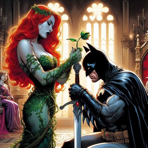 Poison Ivy Knights Batman By Gardenia76 On Deviantart