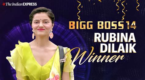 Bigg Boss 14 Winner Is Rubina Dilaik Lifts Trophy See Her Photos