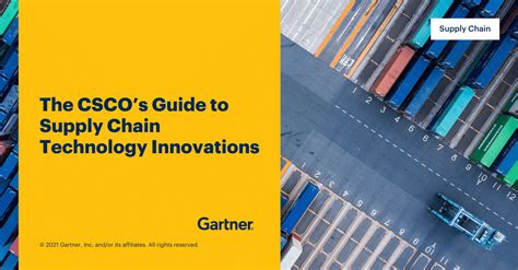 Supply Chain Technology Innovations To Enable Strategy And Operations