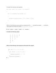 APCSA Spiral Review Question 19 20 Pdf Consider The Following Code Segment For Int Outer 0